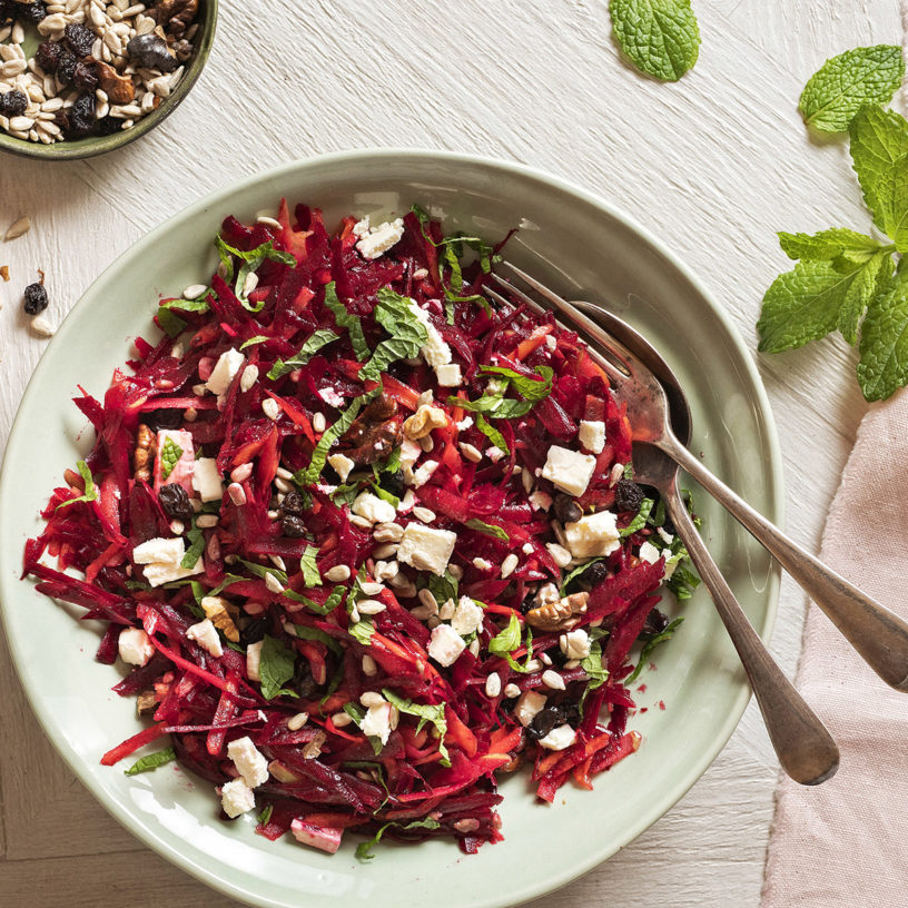 Raw Beetroot & Carrot Salad | Cinderella